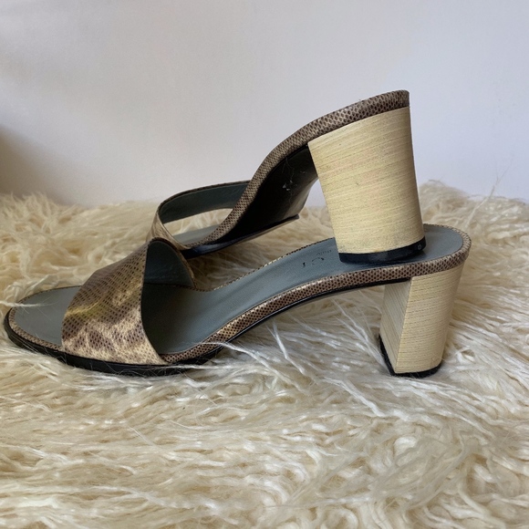 Gucci | Shoes | Gucci Faux Snakeskin Slide | Poshmark